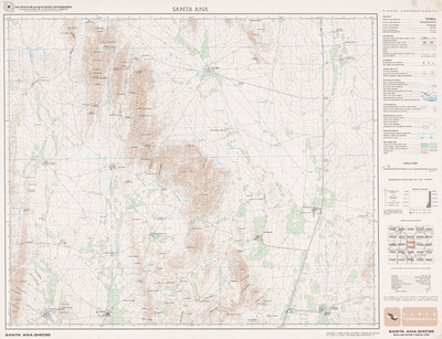 "Carta Topografica Nuevo Leon, Santa Ana G14C85, 1975" by Comisión de ...