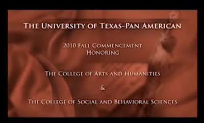 "UTPA Commencement - Fall 2010 - 1:30 p.m"